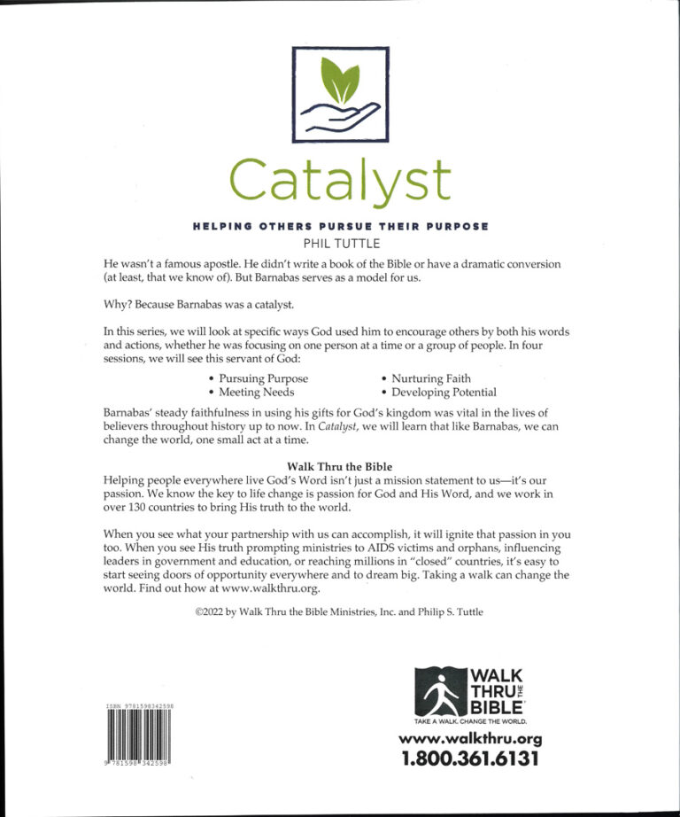 Catalyst Workbook - Walk Thru The Bible