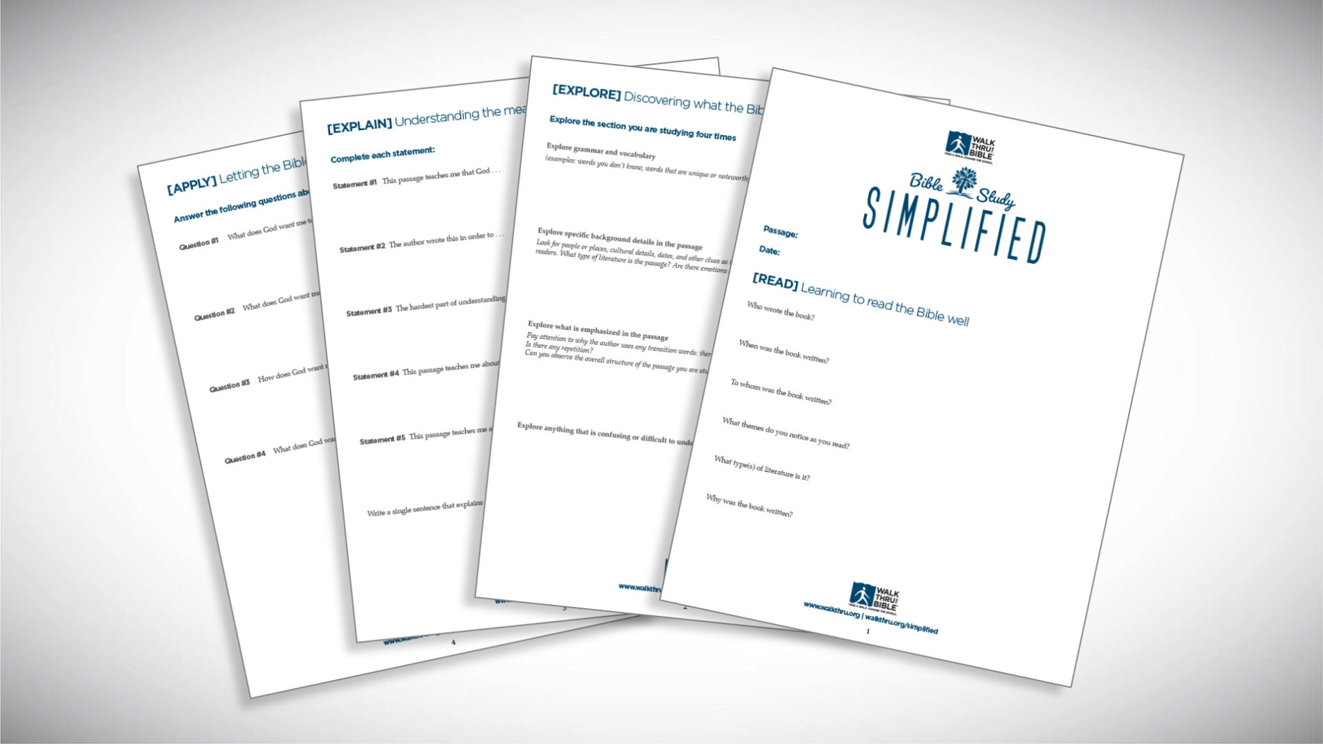 Bible Study Simplified - Walk Thru The Bible